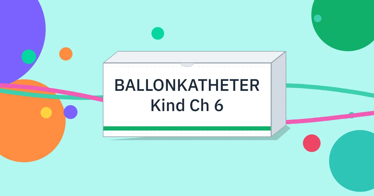Symbolbild: Packung mit der Aufschrift BALLONKATHETER Kind Ch 6 (PZN 00181585) – Verfügbarkeit und Bezug in Apotheken in Frankfurt am Main