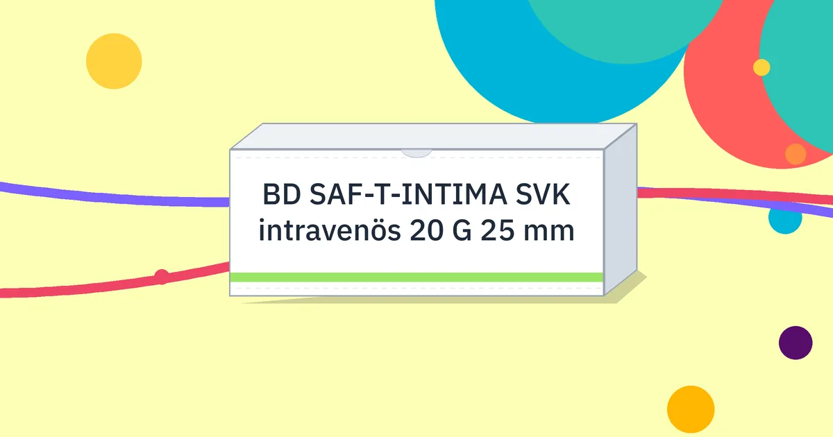 Symbolbild: Packung mit der Aufschrift BD SAF-T-INTIMA SVK intravenös 20 G 25 mm (PZN 17304388) – Verfügbarkeit und Bezug in Apotheken in Frankfurt am Main