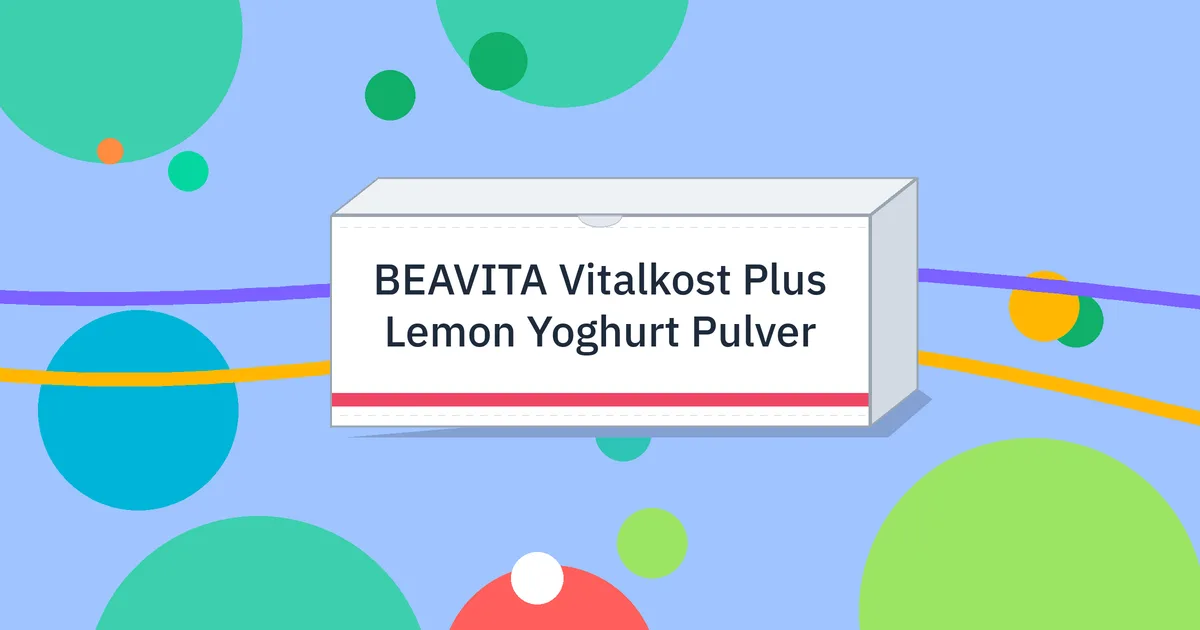 Symbolbild: Packung mit der Aufschrift BEAVITA Vitalkost Plus Lemon Yoghurt Pulver (PZN 15587347) – Verfügbarkeit und Bezug in Apotheken in Frankfurt am Main