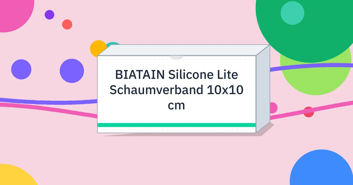 Symbolbild: Packung mit der Aufschrift BIATAIN Silicone Lite Schaumverband 10x10 cm (PZN 13587395) – Verfügbarkeit und Bezug in Apotheken in Frankfurt am Main