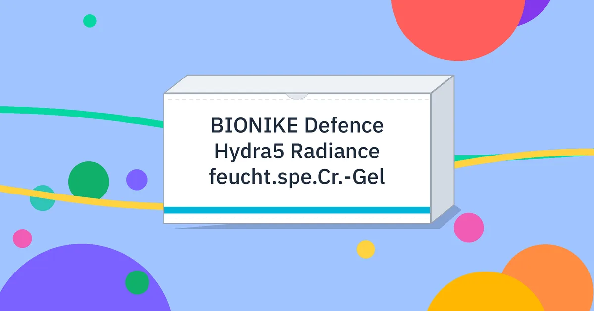Symbolbild: Packung mit der Aufschrift BIONIKE Defence Hydra5 Radiance feucht.spe.Cr.-Gel (PZN 15383515) – Verfügbarkeit und Bezug in Apotheken in Frankfurt am Main