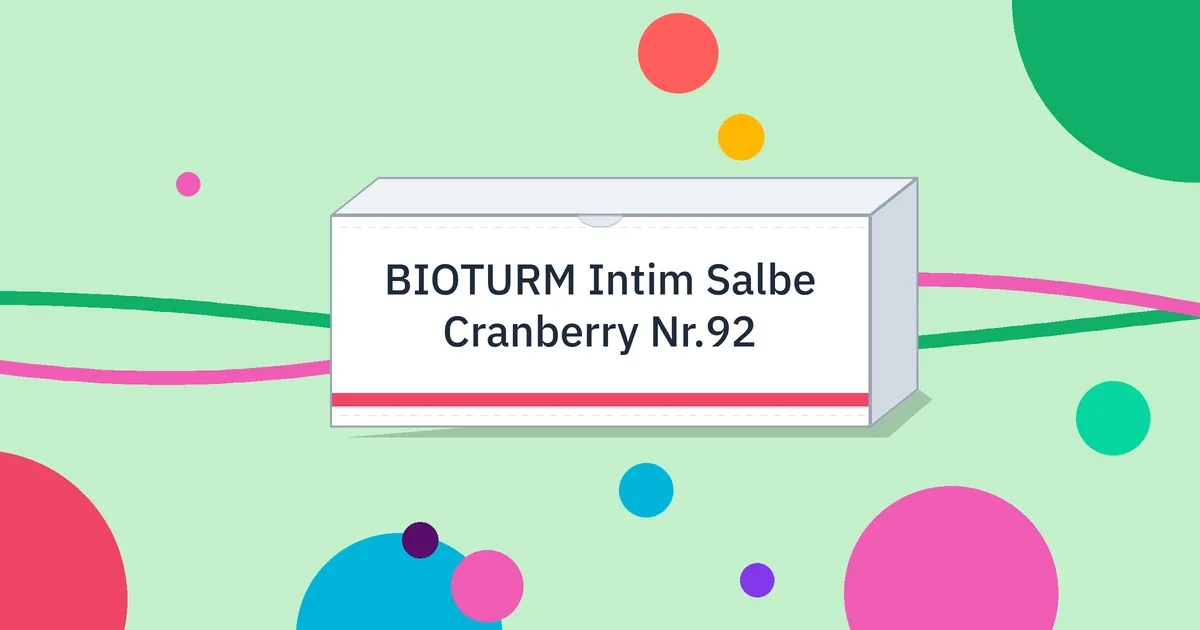 Symbolbild: Packung mit der Aufschrift BIOTURM Intim Salbe Cranberry Nr.92 (PZN 11594184) – Verfügbarkeit und Bezug in Apotheken in Frankfurt am Main