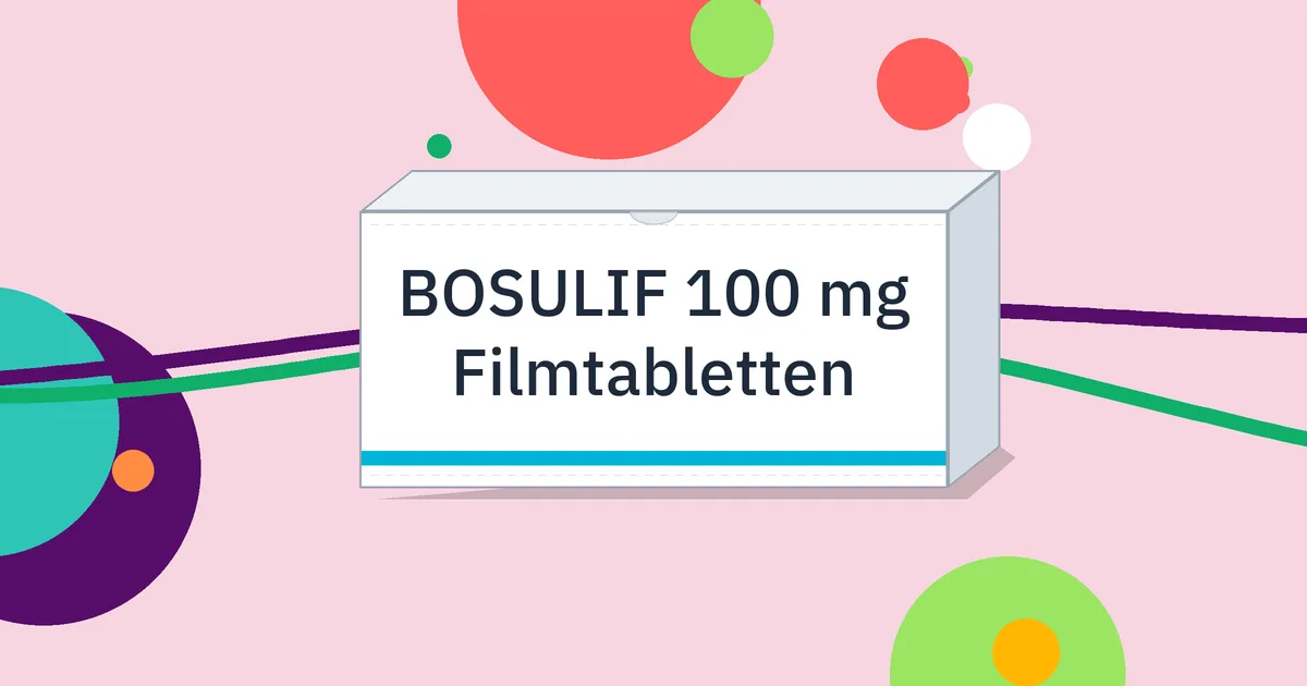 Symbolbild: Packung mit der Aufschrift BOSULIF 100 mg Filmtabletten (PZN 13824949) – Verfügbarkeit und Bezug in Apotheken in Frankfurt am Main
