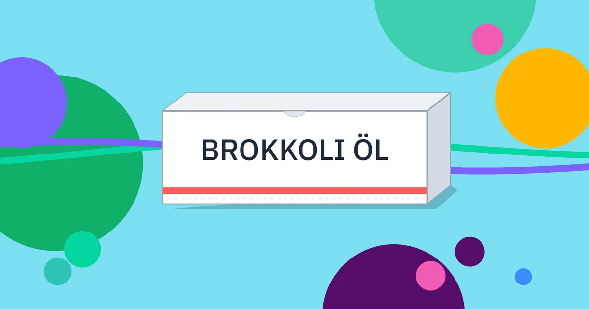 Symbolbild: Packung mit der Aufschrift BROKKOLI ÖL (PZN 18832385) – Verfügbarkeit und Bezug in Apotheken in Frankfurt am Main