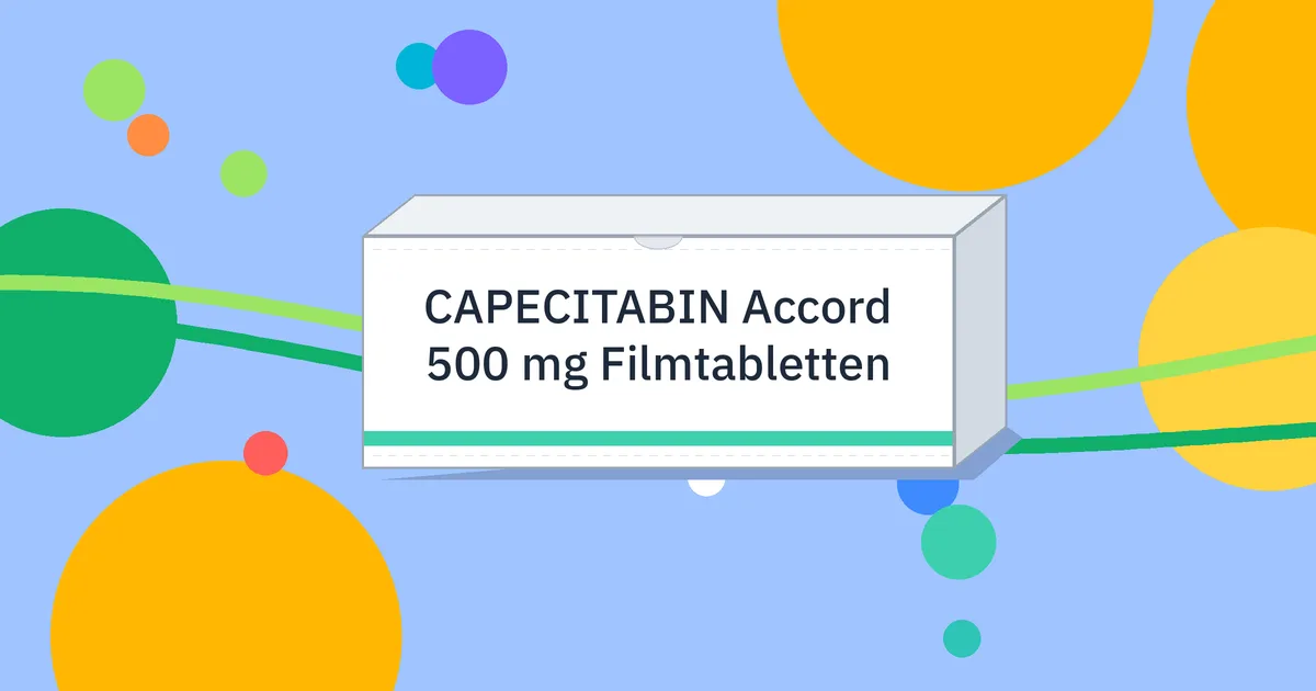 Symbolbild: Packung mit der Aufschrift CAPECITABIN Accord 500 mg Filmtabletten (PZN 08624378) – Verfügbarkeit und Bezug in Apotheken in Frankfurt am Main