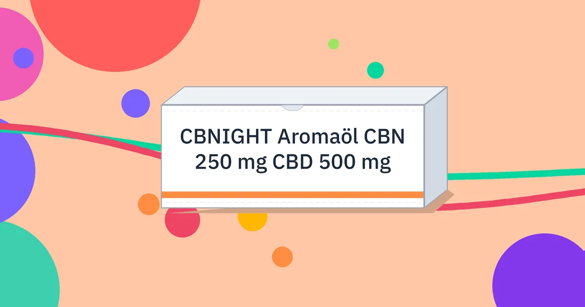 Symbolbild: Packung mit der Aufschrift CBNIGHT Aromaöl CBN 250 mg CBD 500 mg (PZN 20400405) – Verfügbarkeit und Bezug in Apotheken in Frankfurt am Main