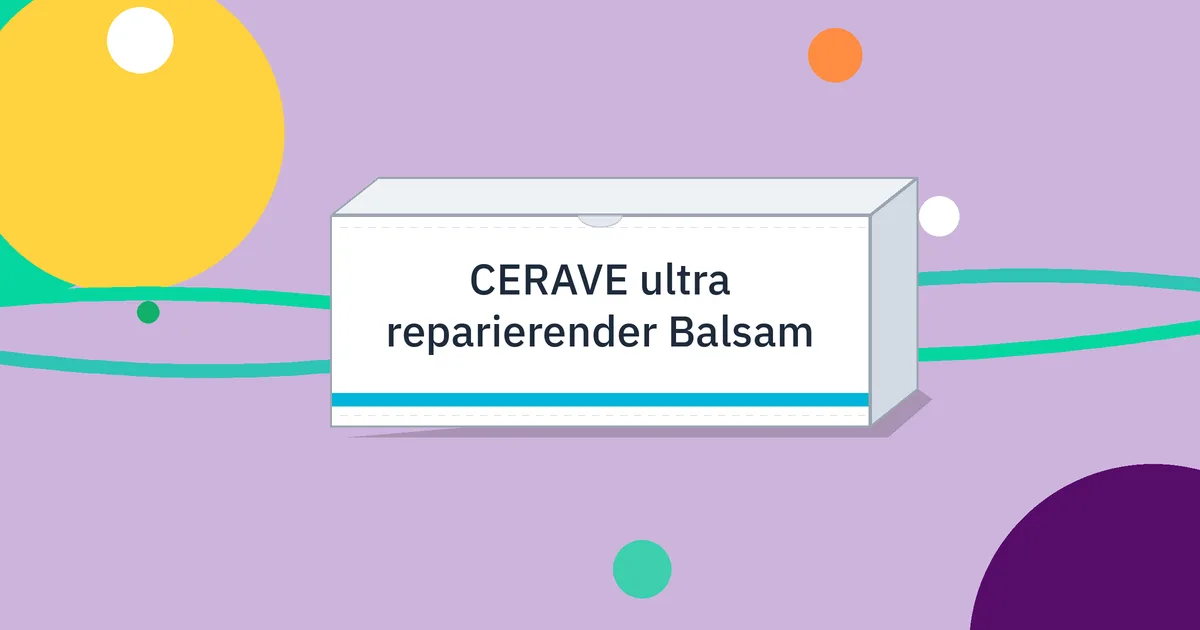 Symbolbild: Packung mit der Aufschrift CERAVE ultra reparierender Balsam (PZN 19125566) – Verfügbarkeit und Bezug in Apotheken in Frankfurt am Main