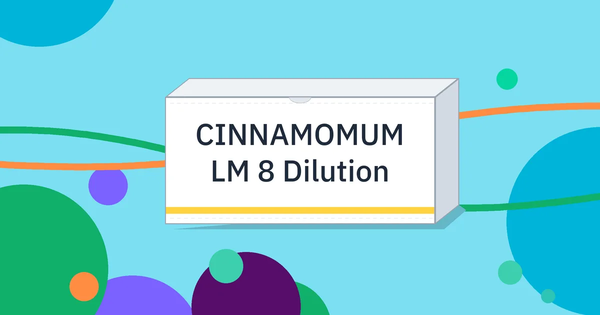 Symbolbild: Packung mit der Aufschrift CINNAMOMUM LM 8 Dilution (PZN 12820783) – Verfügbarkeit und Bezug in Apotheken in Frankfurt am Main