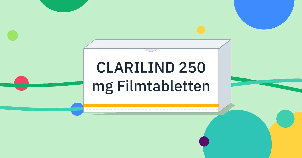 Symbolbild: Packung mit der Aufschrift CLARILIND 250 mg Filmtabletten (PZN 00651401) – Verfügbarkeit und Bezug in Apotheken in Frankfurt am Main