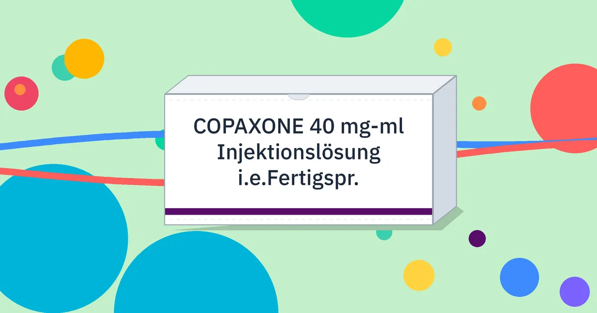 Symbolbild: Packung mit der Aufschrift COPAXONE 40 mg-ml Injektionslösung i.e.Fertigspr. (PZN 12392525) – Verfügbarkeit und Bezug in Apotheken in Frankfurt am Main