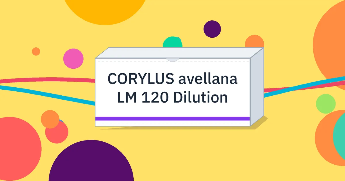 Symbolbild: Packung mit der Aufschrift CORYLUS avellana LM 120 Dilution (PZN 13454754) – Verfügbarkeit und Bezug in Apotheken in Frankfurt am Main