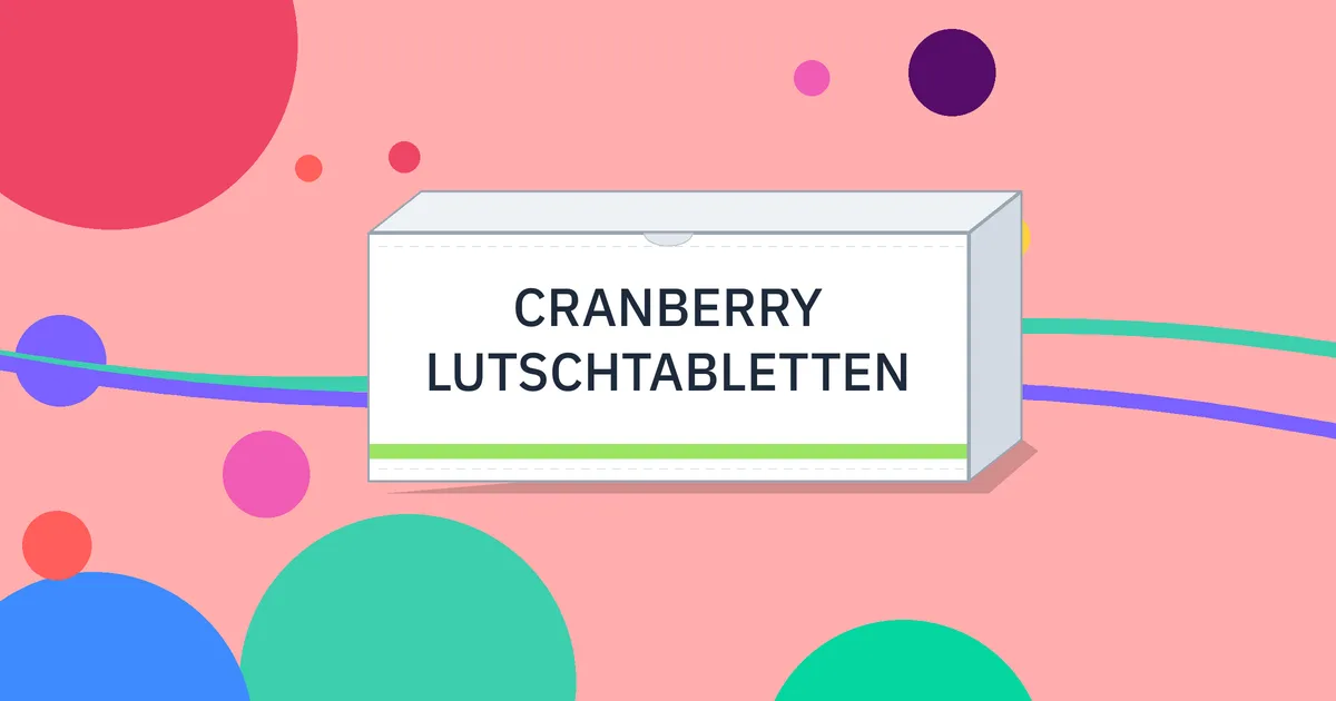 Symbolbild: Packung mit der Aufschrift CRANBERRY LUTSCHTABLETTEN (PZN 01110162) – Verfügbarkeit und Bezug in Apotheken in Frankfurt am Main