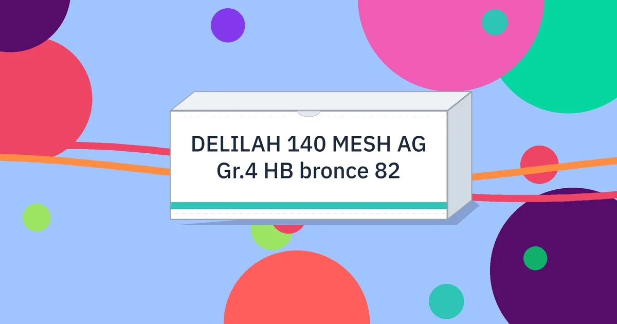 Symbolbild: Packung mit der Aufschrift DELILAH 140 MESH AG Gr.4 HB bronce 82 (PZN 13849731) – Verfügbarkeit und Bezug in Apotheken in Frankfurt am Main