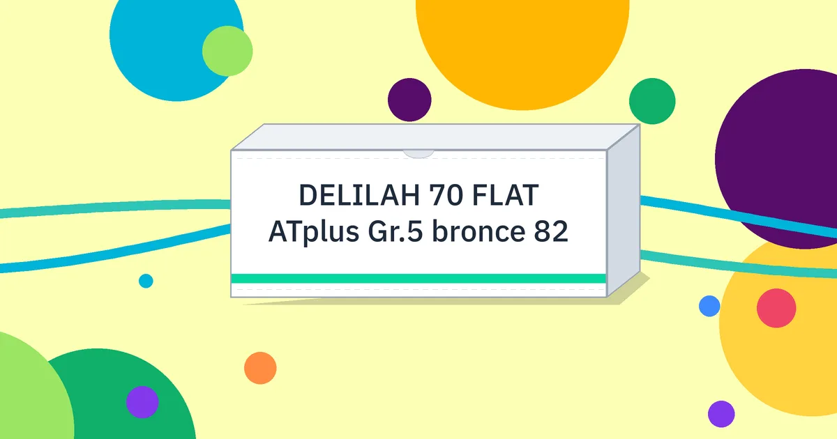 Symbolbild: Packung mit der Aufschrift DELILAH 70 FLAT ATplus Gr.5 bronce 82 (PZN 13848772) – Verfügbarkeit und Bezug in Apotheken in Frankfurt am Main