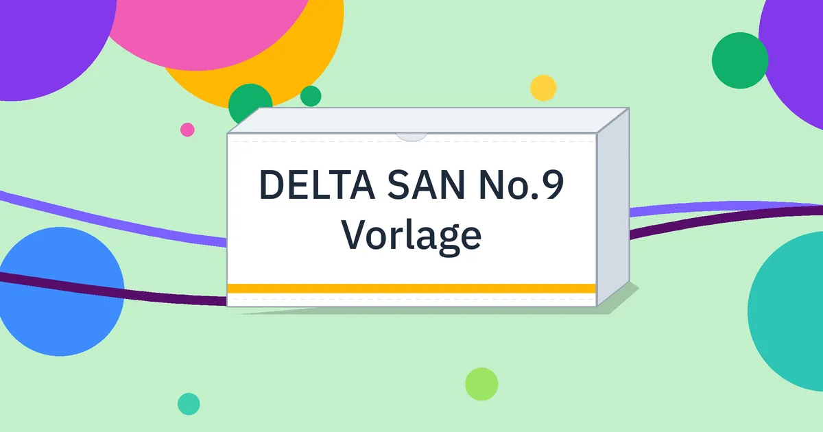 Symbolbild: Packung mit der Aufschrift DELTA SAN No.9 Vorlage (PZN 05949186) – Verfügbarkeit und Bezug in Apotheken in Frankfurt am Main