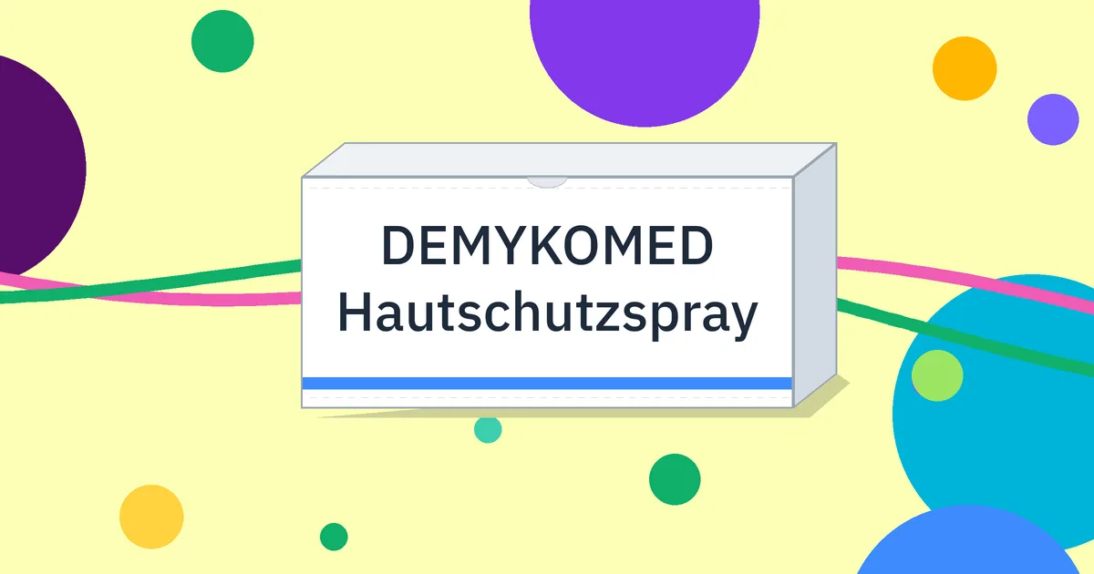 Symbolbild: Packung mit der Aufschrift DEMYKOMED Hautschutzspray (PZN 10348365) – Verfügbarkeit und Bezug in Apotheken in Frankfurt am Main