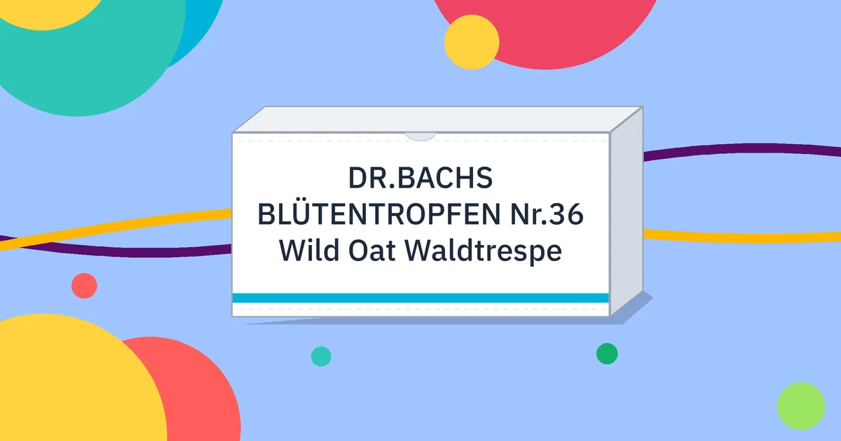 Symbolbild: Packung mit der Aufschrift DR.BACHS BLÜTENTROPFEN Nr.36 Wild Oat Waldtrespe (PZN 17193718) – Verfügbarkeit und Bezug in Apotheken in Frankfurt am Main