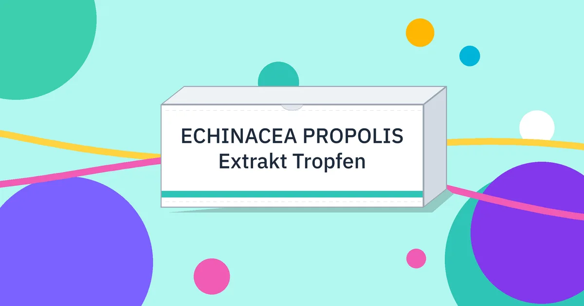 Symbolbild: Packung mit der Aufschrift ECHINACEA PROPOLIS Extrakt Tropfen (PZN 20211087) – Verfügbarkeit und Bezug in Apotheken in Frankfurt am Main