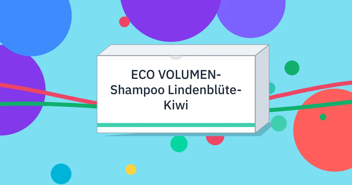 Symbolbild: Packung mit der Aufschrift ECO VOLUMEN-Shampoo Lindenblüte-Kiwi (PZN 12568533) – Verfügbarkeit und Bezug in Apotheken in Frankfurt am Main