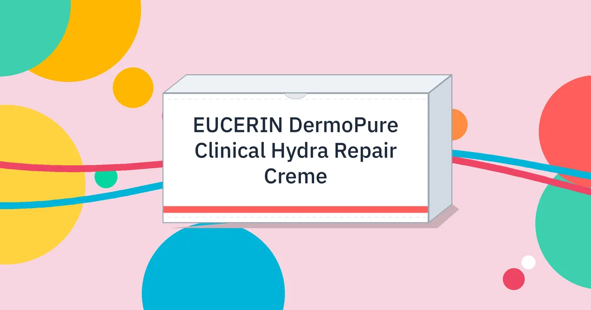 Symbolbild: Packung mit der Aufschrift EUCERIN DermoPure Clinical Hydra Repair Creme (PZN 19729815) – Verfügbarkeit und Bezug in Apotheken in Frankfurt am Main