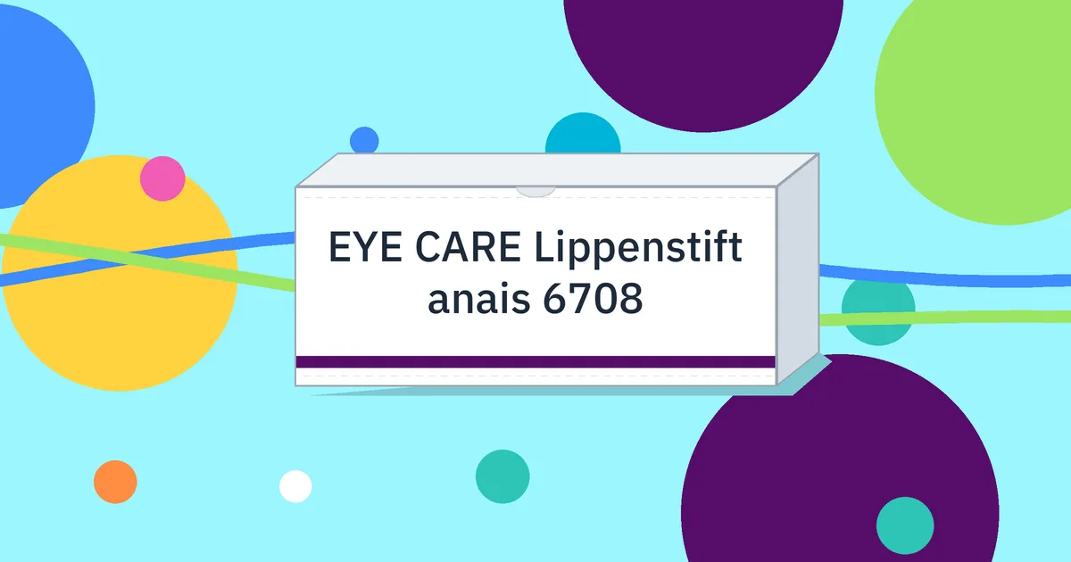 Symbolbild: Packung mit der Aufschrift EYE CARE Lippenstift anais 6708 (PZN 19254051) – Verfügbarkeit und Bezug in Apotheken in Frankfurt am Main