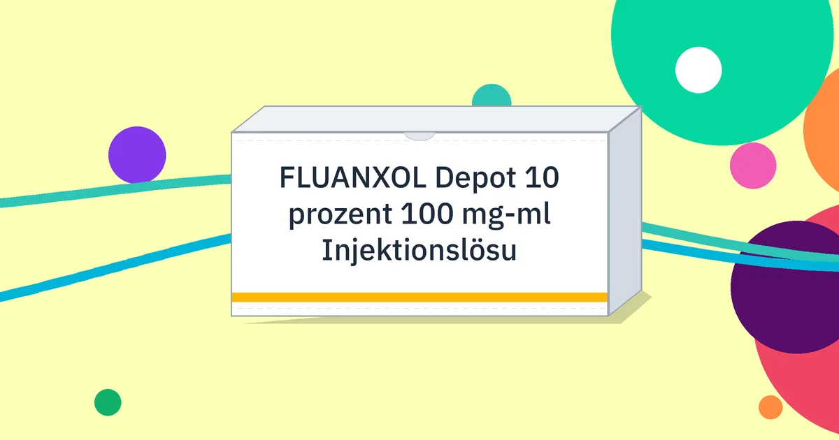 Symbolbild: Packung mit der Aufschrift FLUANXOL Depot 10 prozent 100 mg-ml Injektionslösu (PZN 17580272) – Verfügbarkeit und Bezug in Apotheken in Frankfurt am Main