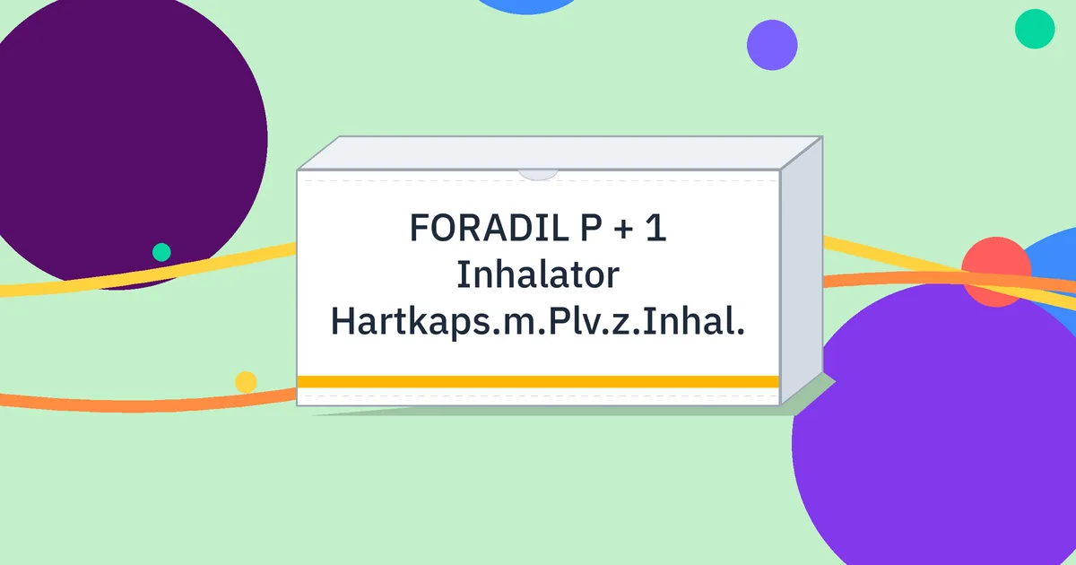 Symbolbild: Packung mit der Aufschrift FORADIL P + 1 Inhalator Hartkaps.m.Plv.z.Inhal. (PZN 02396692) – Verfügbarkeit und Bezug in Apotheken in Frankfurt am Main