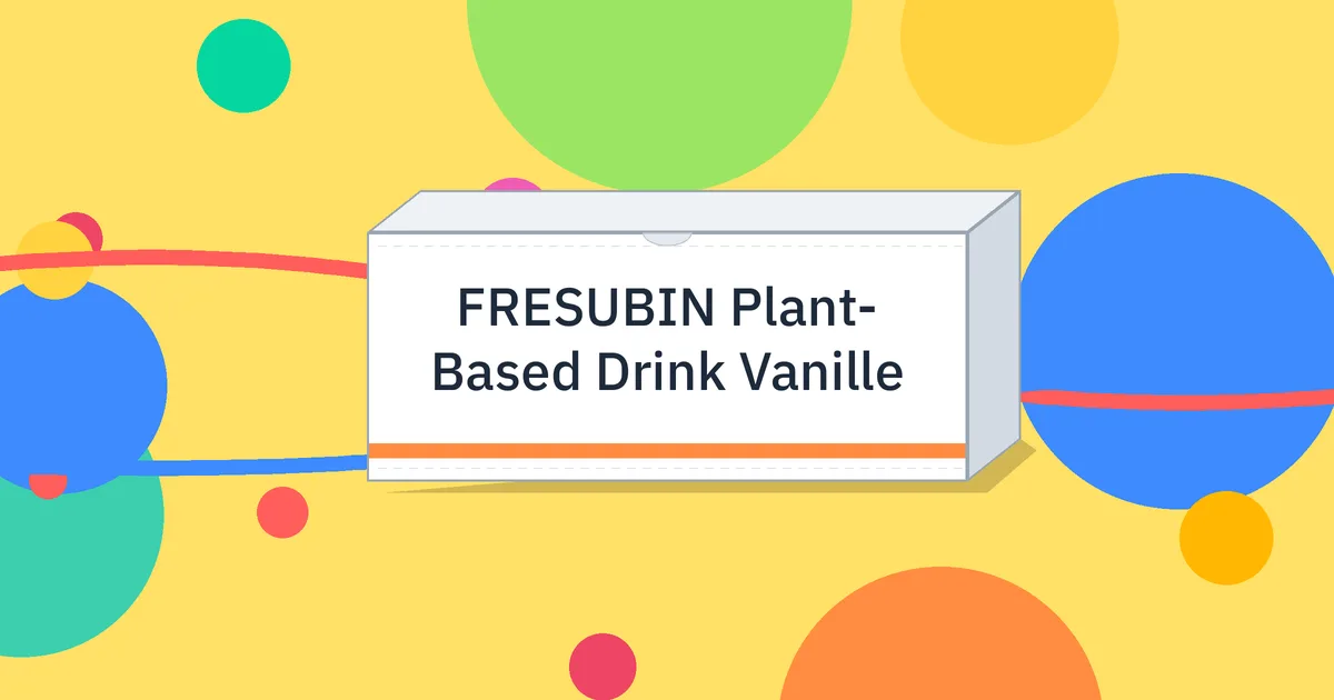 Symbolbild: Packung mit der Aufschrift FRESUBIN Plant-Based Drink Vanille (PZN 18826278) – Verfügbarkeit und Bezug in Apotheken in Frankfurt am Main