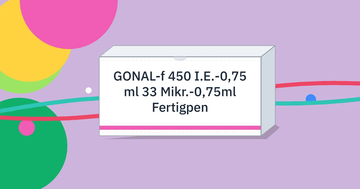 Symbolbild: Packung mit der Aufschrift GONAL-f 450 I.E.-0,75 ml 33 Mikr.-0,75ml Fertigpen (PZN 11512890) – Verfügbarkeit und Bezug in Apotheken in Frankfurt am Main