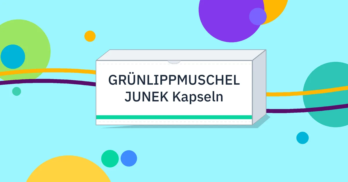 Symbolbild: Packung mit der Aufschrift GRÜNLIPPMUSCHEL JUNEK Kapseln (PZN 00136076) – Verfügbarkeit und Bezug in Apotheken in Frankfurt am Main