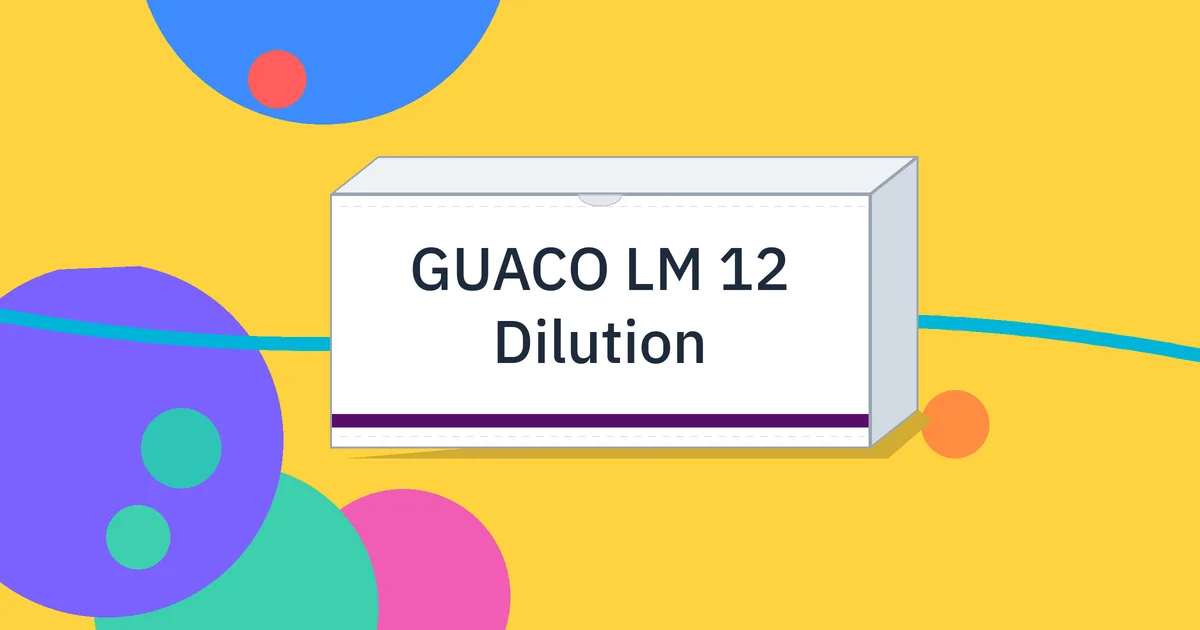 Symbolbild: Packung mit der Aufschrift GUACO LM 12 Dilution (PZN 13547941) – Verfügbarkeit und Bezug in Apotheken in Frankfurt am Main
