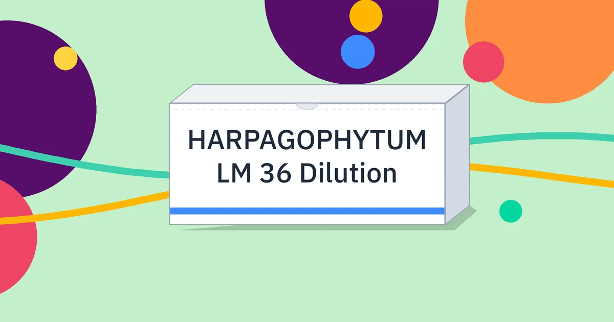 Symbolbild: Packung mit der Aufschrift HARPAGOPHYTUM LM 36 Dilution (PZN 13550914) – Verfügbarkeit und Bezug in Apotheken in Frankfurt am Main