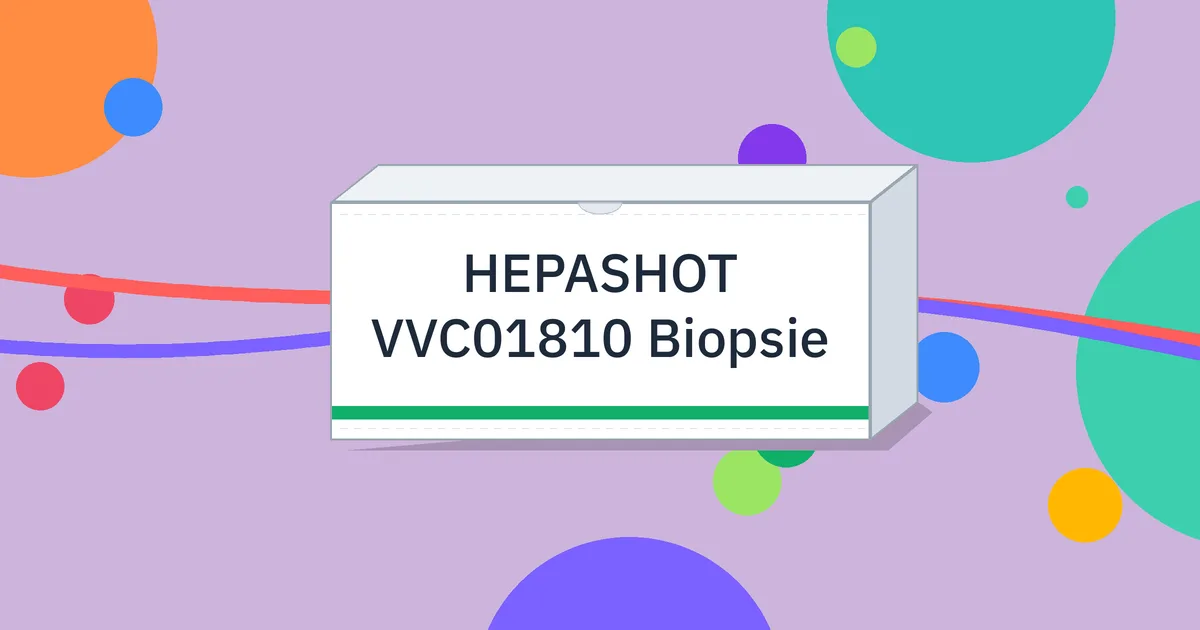 Symbolbild: Packung mit der Aufschrift HEPASHOT VVC01810 Biopsie (PZN 19250627) – Verfügbarkeit und Bezug in Apotheken in Frankfurt am Main