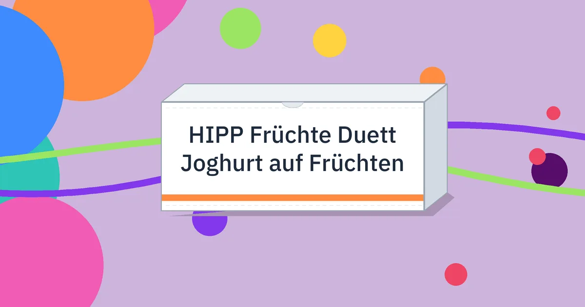 Symbolbild: Packung mit der Aufschrift HIPP Früchte Duett Joghurt auf Früchten (PZN 04758952) – Verfügbarkeit und Bezug in Apotheken in Frankfurt am Main
