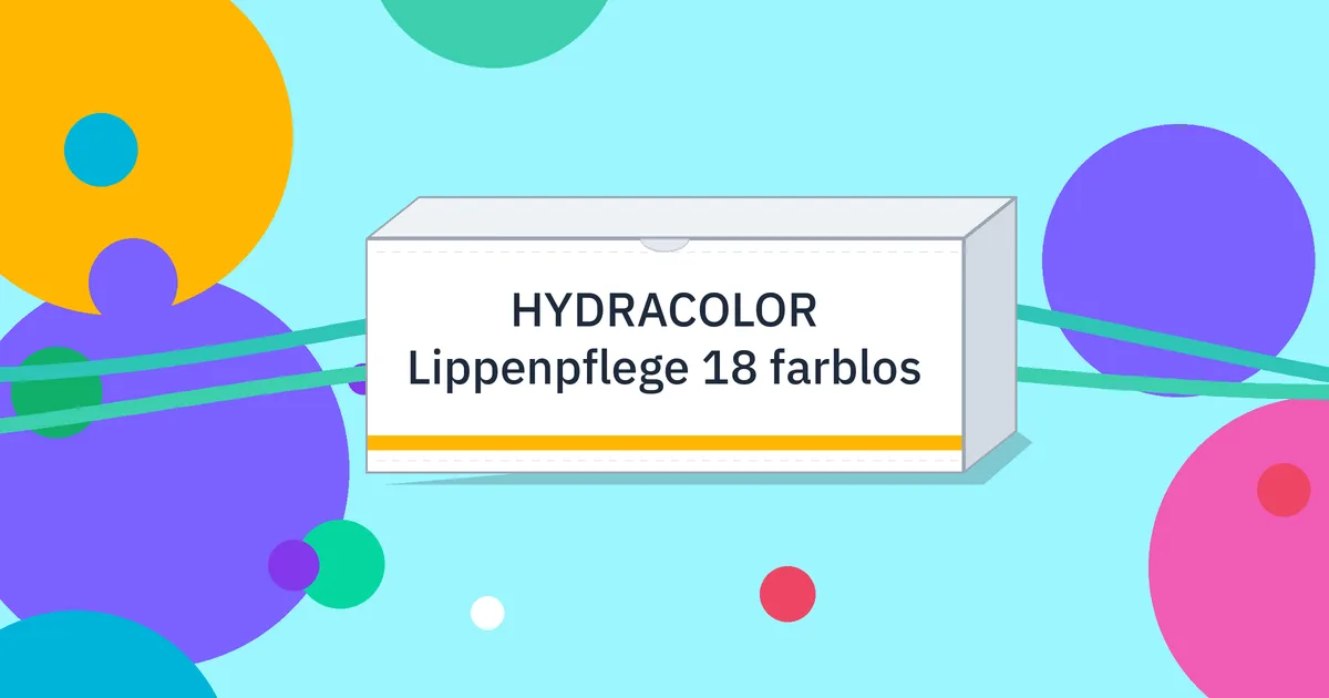 Symbolbild: Packung mit der Aufschrift HYDRACOLOR Lippenpflege 18 farblos (PZN 00925732) – Verfügbarkeit und Bezug in Apotheken in Frankfurt am Main