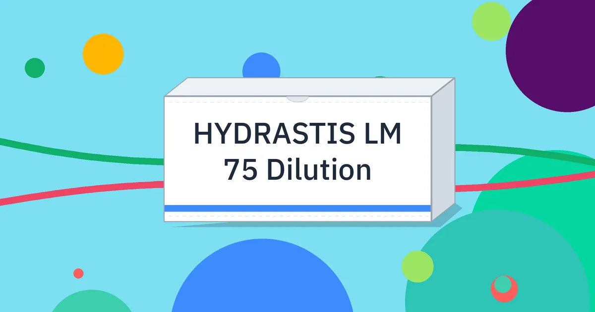 Symbolbild: Packung mit der Aufschrift HYDRASTIS LM 75 Dilution (PZN 12890370) – Verfügbarkeit und Bezug in Apotheken in Frankfurt am Main