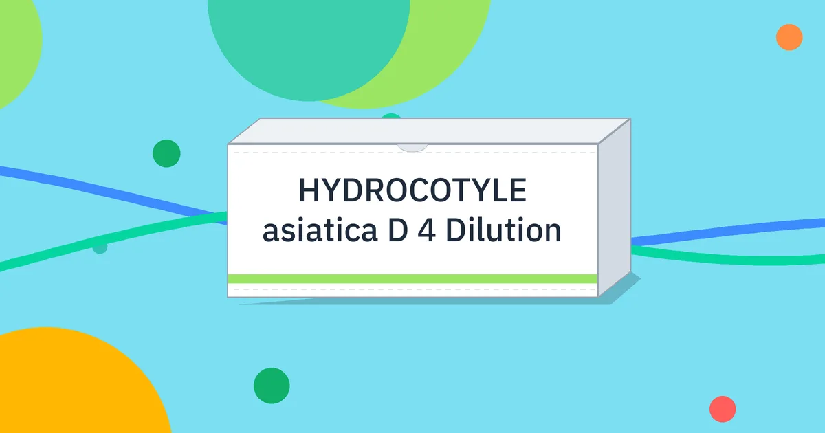 Symbolbild: Packung mit der Aufschrift HYDROCOTYLE asiatica D 4 Dilution (PZN 02924599) – Verfügbarkeit und Bezug in Apotheken in Frankfurt am Main