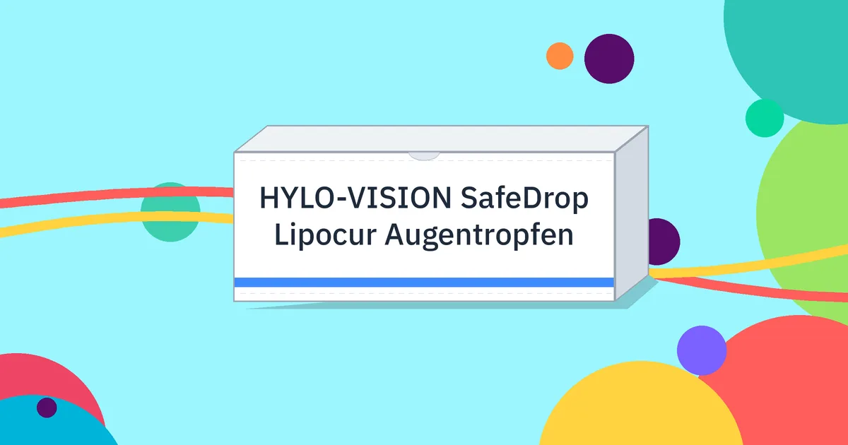 Symbolbild: Packung mit der Aufschrift HYLO-VISION SafeDrop Lipocur Augentropfen (PZN 16009612) – Verfügbarkeit und Bezug in Apotheken in Frankfurt am Main
