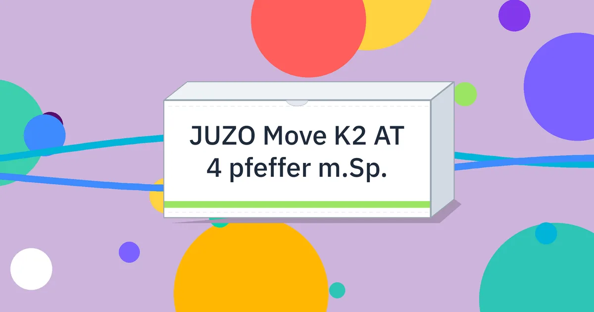 Symbolbild: Packung mit der Aufschrift JUZO Move K2 AT 4 pfeffer m.Sp. (PZN 20667545) – Verfügbarkeit und Bezug in Apotheken in Frankfurt am Main