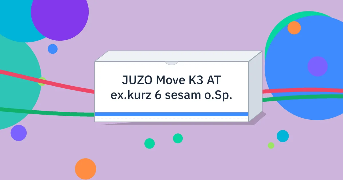 Symbolbild: Packung mit der Aufschrift JUZO Move K3 AT ex.kurz 6 sesam o.Sp. (PZN 20681580) – Verfügbarkeit und Bezug in Apotheken in Frankfurt am Main