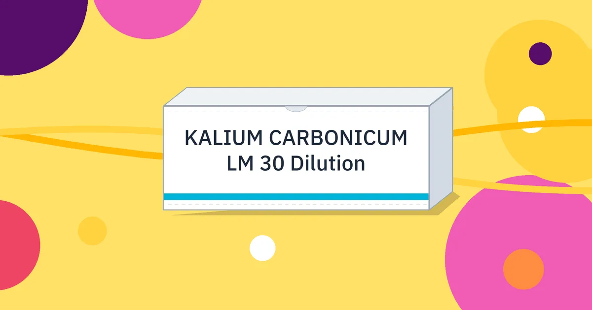 Symbolbild: Packung mit der Aufschrift KALIUM CARBONICUM LM 30 Dilution (PZN 07540751) – Verfügbarkeit und Bezug in Apotheken in Frankfurt am Main