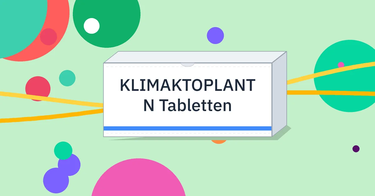 Symbolbild: Packung mit der Aufschrift KLIMAKTOPLANT N Tabletten (PZN 04187656) – Verfügbarkeit und Bezug in Apotheken in Frankfurt am Main