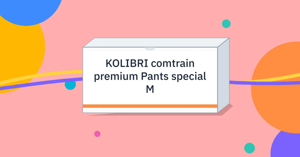 Symbolbild: Packung mit der Aufschrift KOLIBRI comtrain premium Pants special M (PZN 15427684) – Verfügbarkeit und Bezug in Apotheken in Frankfurt am Main