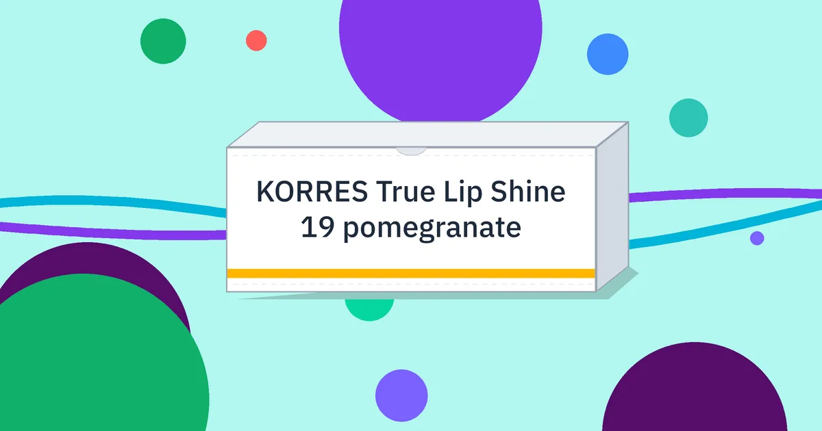 Symbolbild: Packung mit der Aufschrift KORRES True Lip Shine 19 pomegranate (PZN 19912695) – Verfügbarkeit und Bezug in Apotheken in Frankfurt am Main