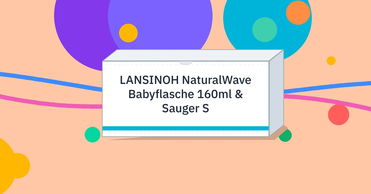 Symbolbild: Packung mit der Aufschrift LANSINOH NaturalWave Babyflasche 160ml & Sauger S (PZN 18771577) – Verfügbarkeit und Bezug in Apotheken in Frankfurt am Main