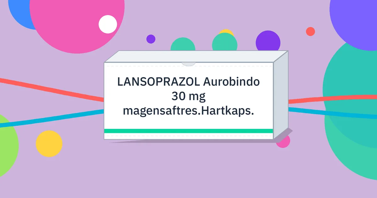 Symbolbild: Packung mit der Aufschrift LANSOPRAZOL Aurobindo 30 mg magensaftres.Hartkaps. (PZN 10945078) – Verfügbarkeit und Bezug in Apotheken in Frankfurt am Main