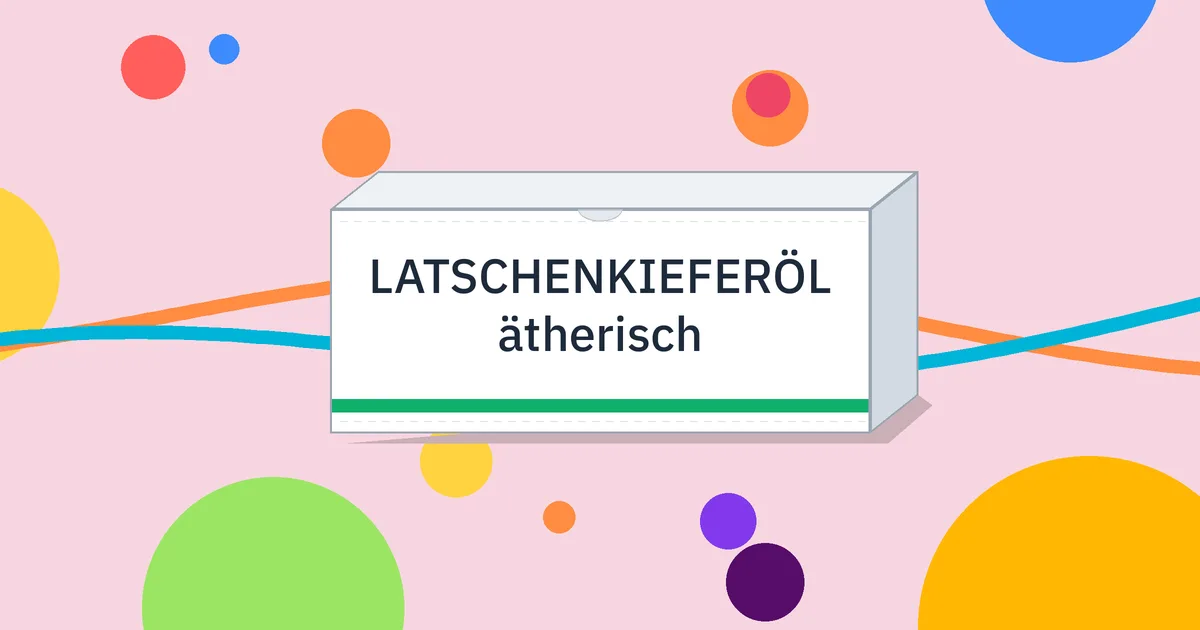 Symbolbild: Packung mit der Aufschrift LATSCHENKIEFERÖL ätherisch (PZN 15236889) – Verfügbarkeit und Bezug in Apotheken in Frankfurt am Main