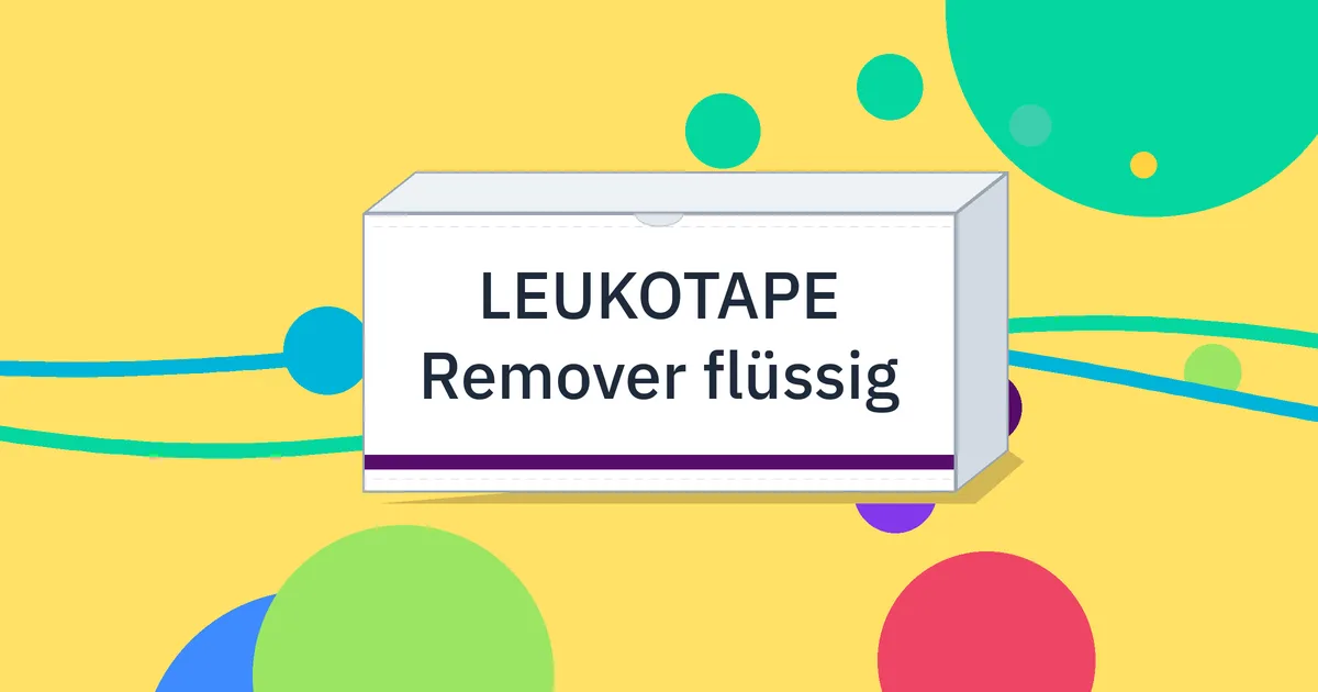 Symbolbild: Packung mit der Aufschrift LEUKOTAPE Remover flüssig (PZN 12655605) – Verfügbarkeit und Bezug in Apotheken in Frankfurt am Main