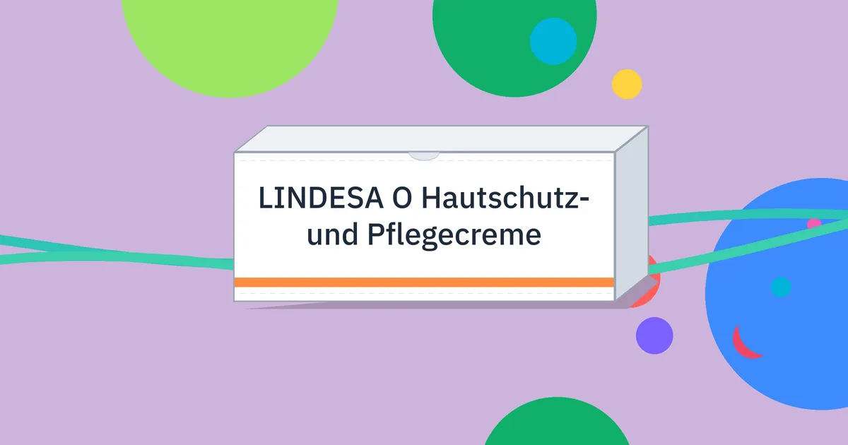 Symbolbild: Packung mit der Aufschrift LINDESA O Hautschutz- und Pflegecreme (PZN 17252177) – Verfügbarkeit und Bezug in Apotheken in Frankfurt am Main