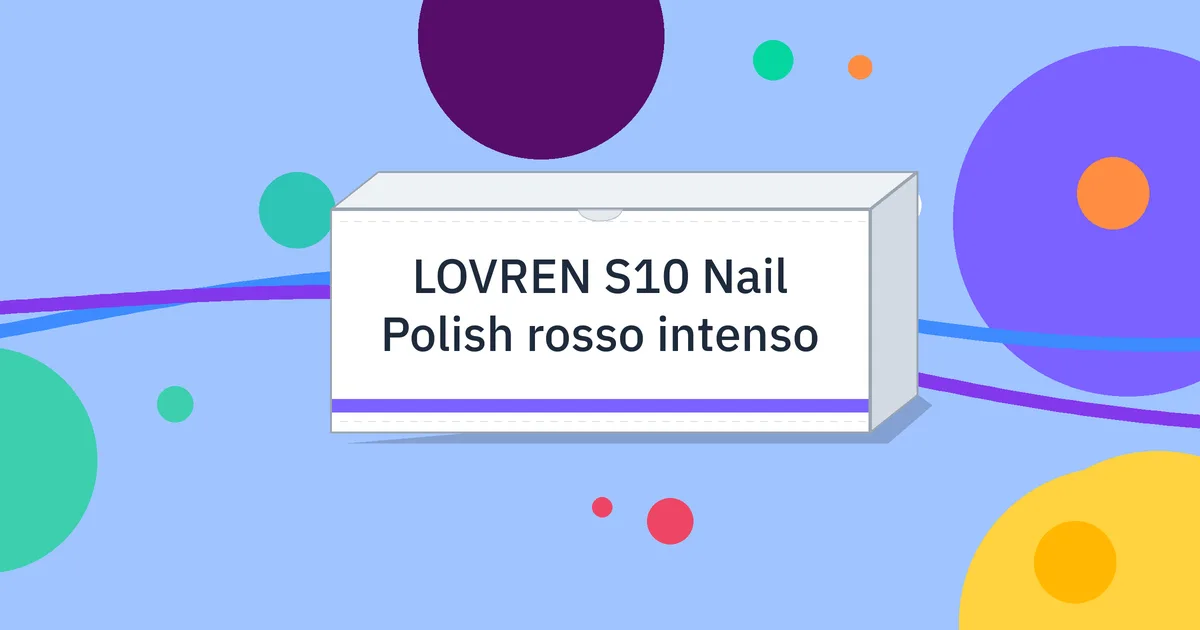 Symbolbild: Packung mit der Aufschrift LOVREN S10 Nail Polish rosso intenso (PZN 20030807) – Verfügbarkeit und Bezug in Apotheken in Frankfurt am Main